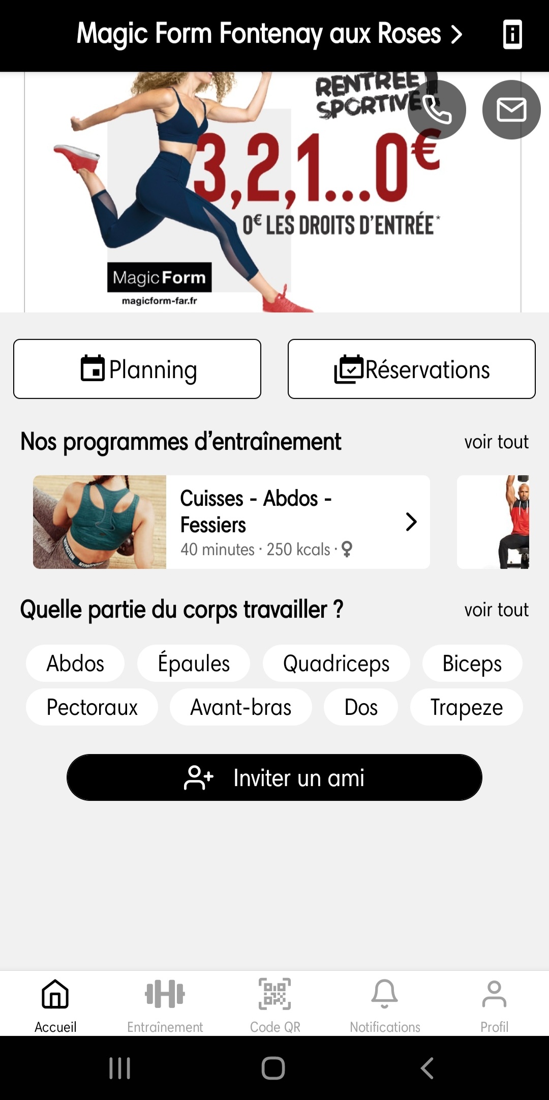 PLANNING – Magic Form Fontenay-aux-Roses
